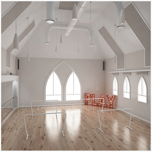 Dance Studio 3D model | CGTrader