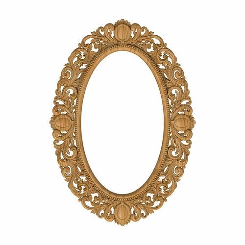 Carved picture frame STL 3D model | CGTrader