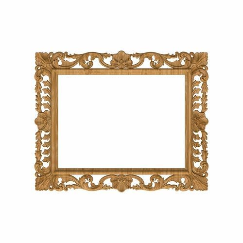Carved picture frame STL 3D model | CGTrader