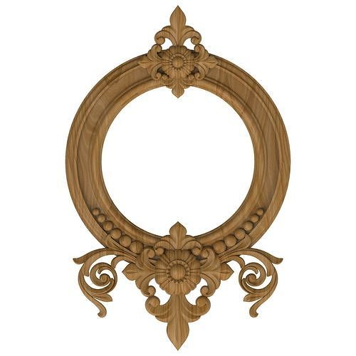Carved picture frame STL 3D model | CGTrader