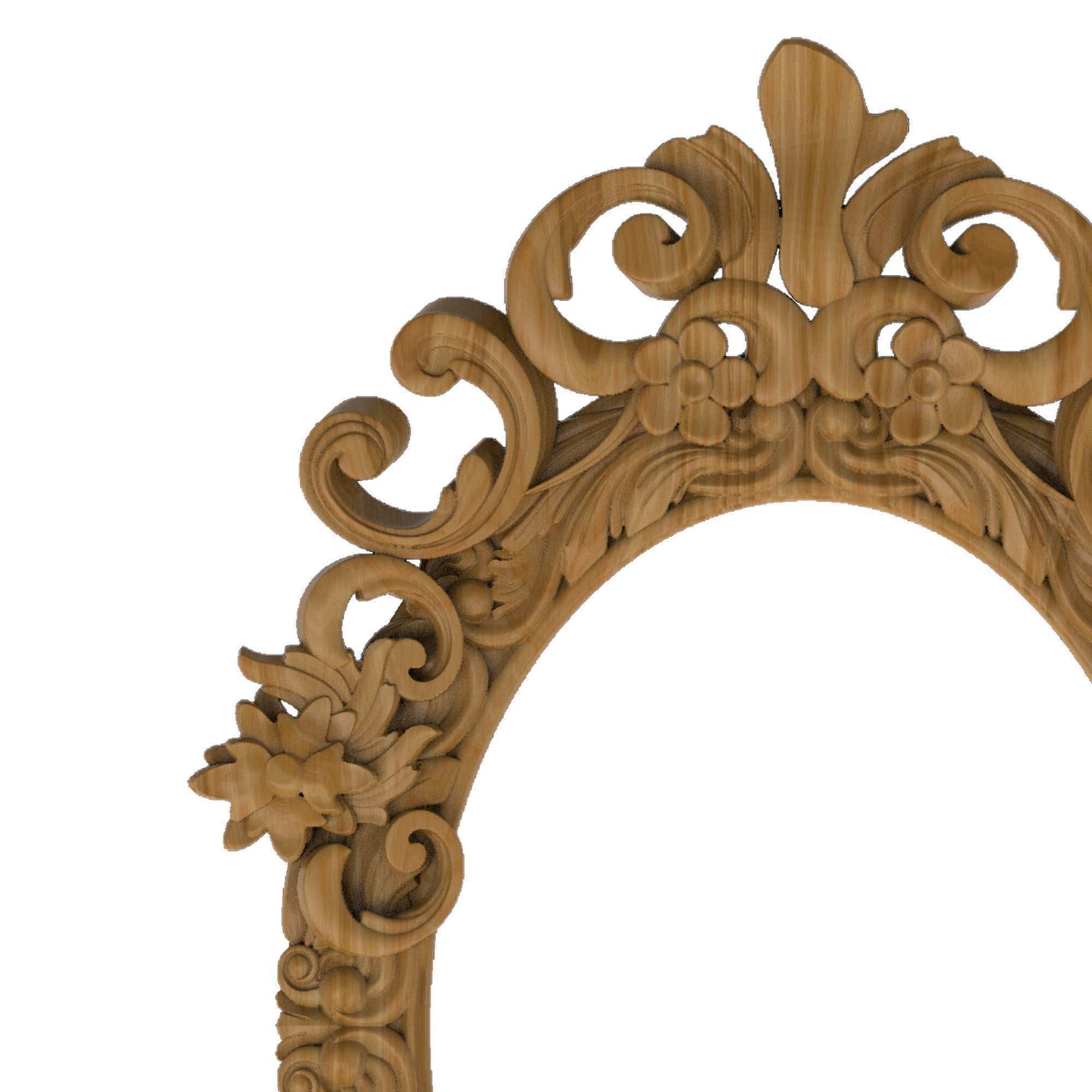 Carved picture frame STL 3D model | CGTrader