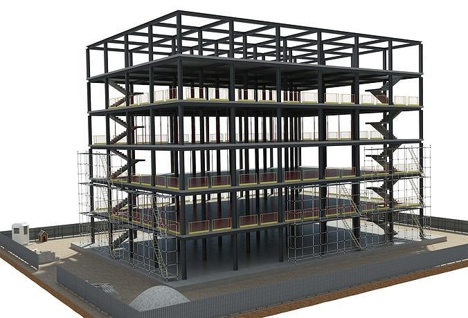 Building Construction 3D model | CGTrader