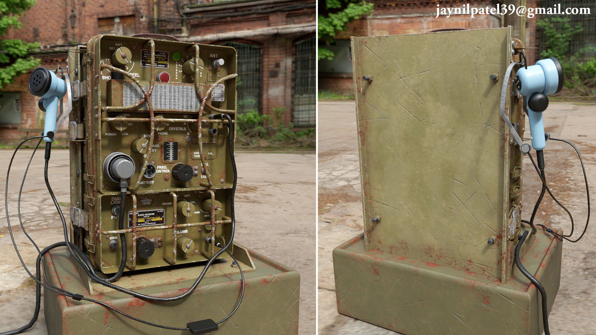 3D model Radio Receiver And Transmitter BC - 1306 VR / AR / low-poly ...