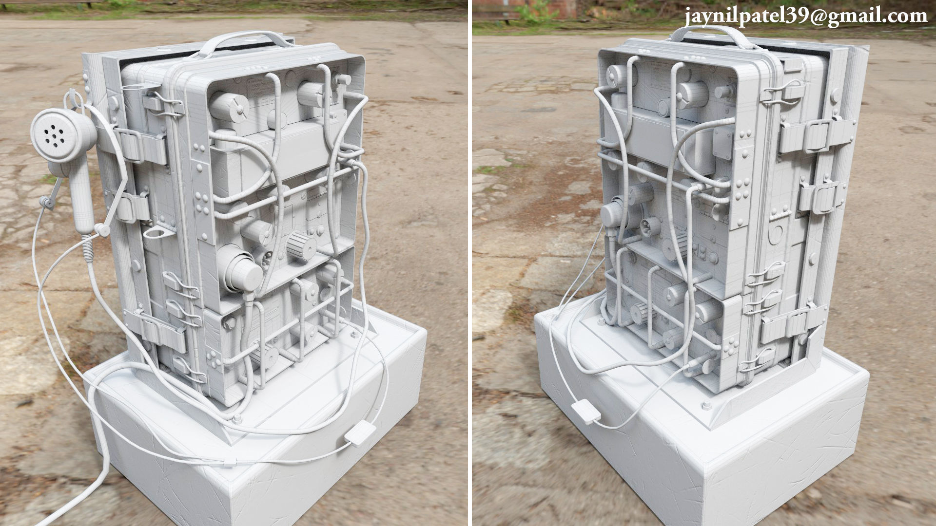 3D model Radio Receiver And Transmitter BC - 1306 VR / AR / low-poly ...