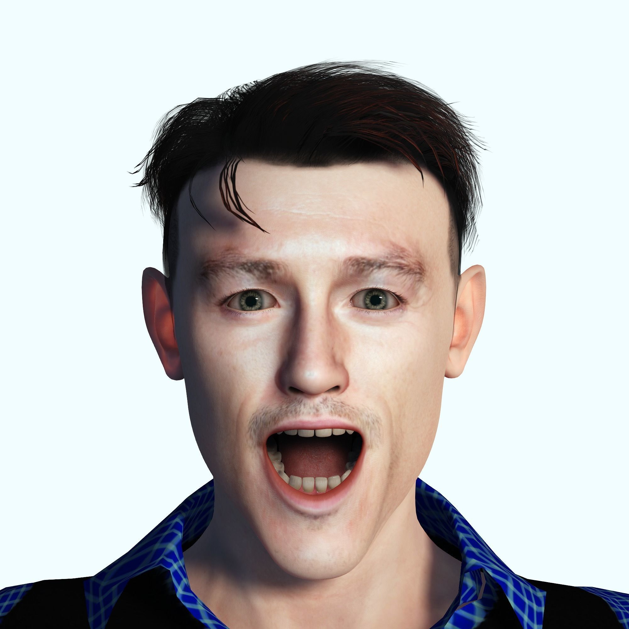 3D model Luke Evans 3D Rigged model ready for animation VR / AR / low ...