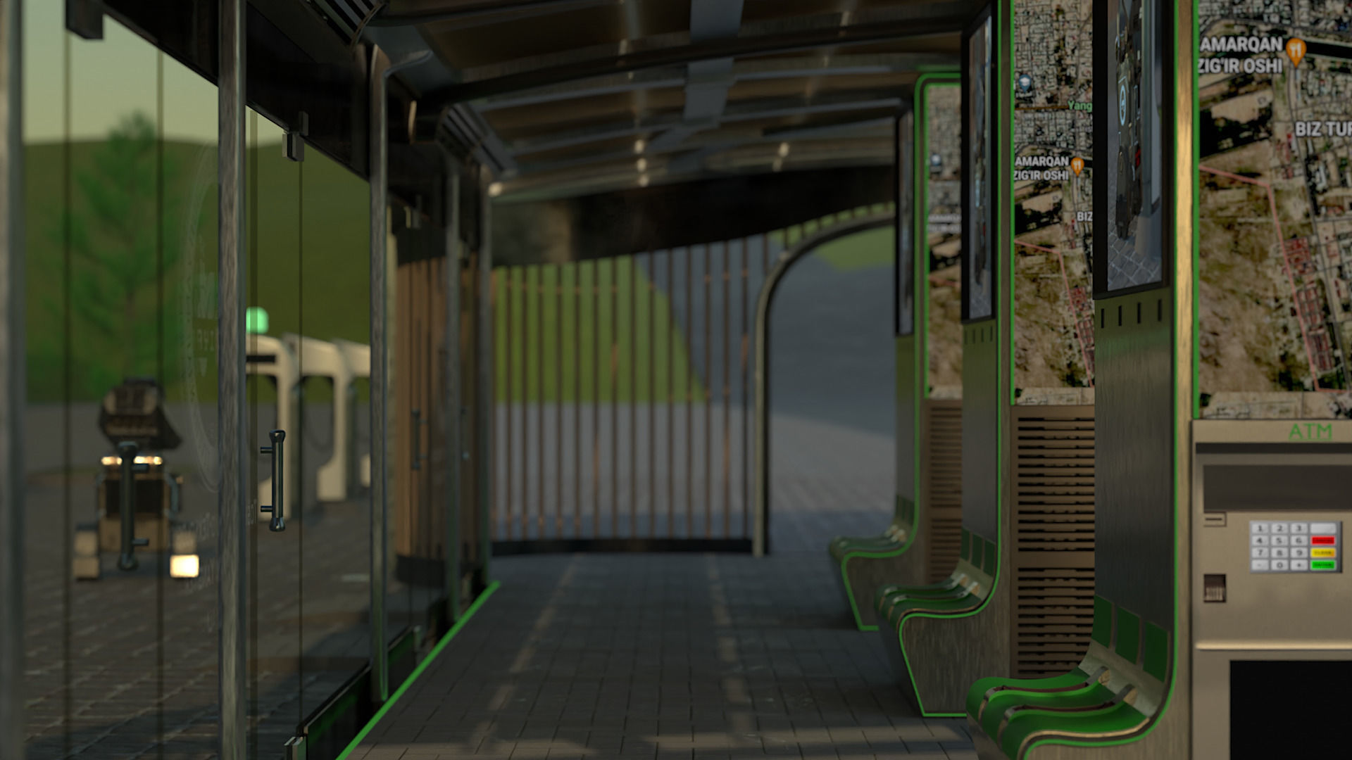 Bus stop 3D model | CGTrader
