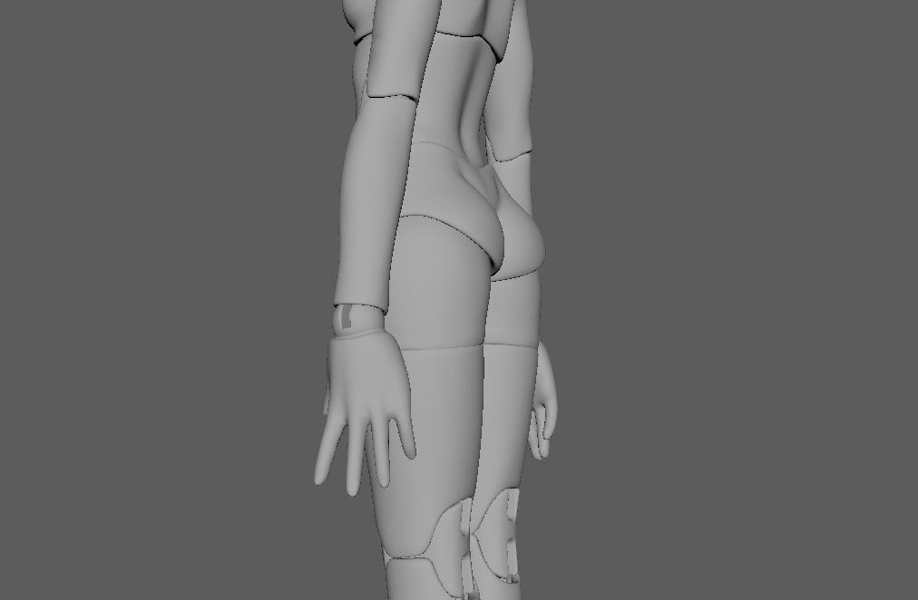 BJD doll Adeline ball joint doll 3D model 3D printable | CGTrader