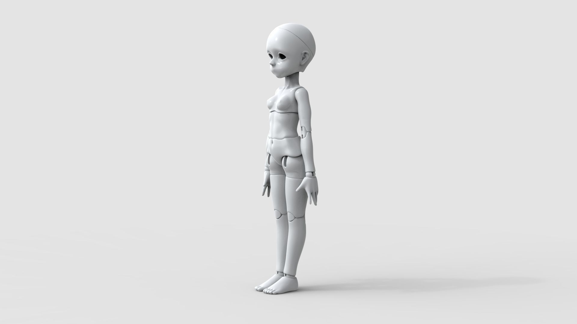 BJD doll Adeline ball joint doll 3D model 3D printable | CGTrader