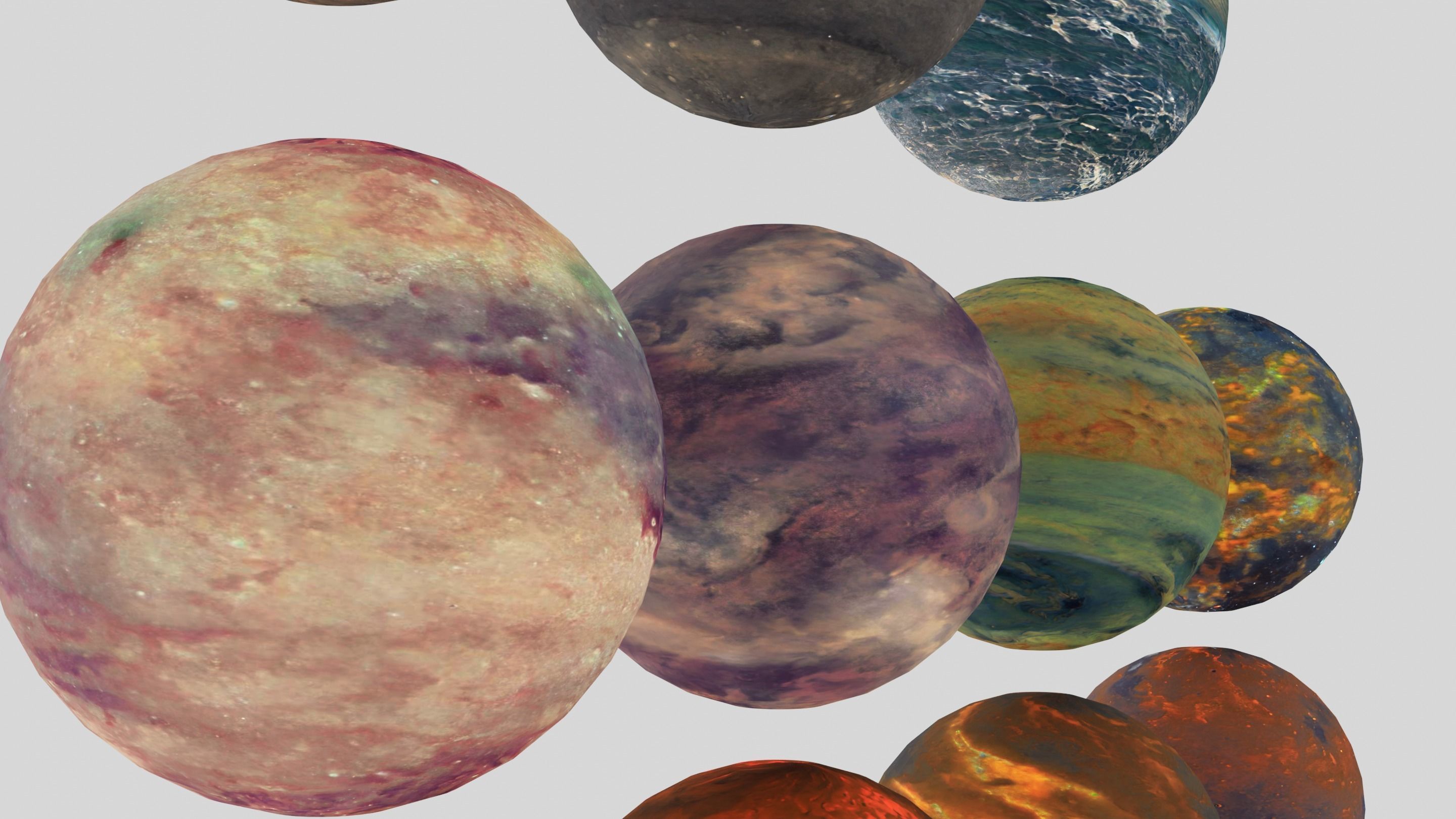 High Quality PBR Planet Textures Texture | CGTrader