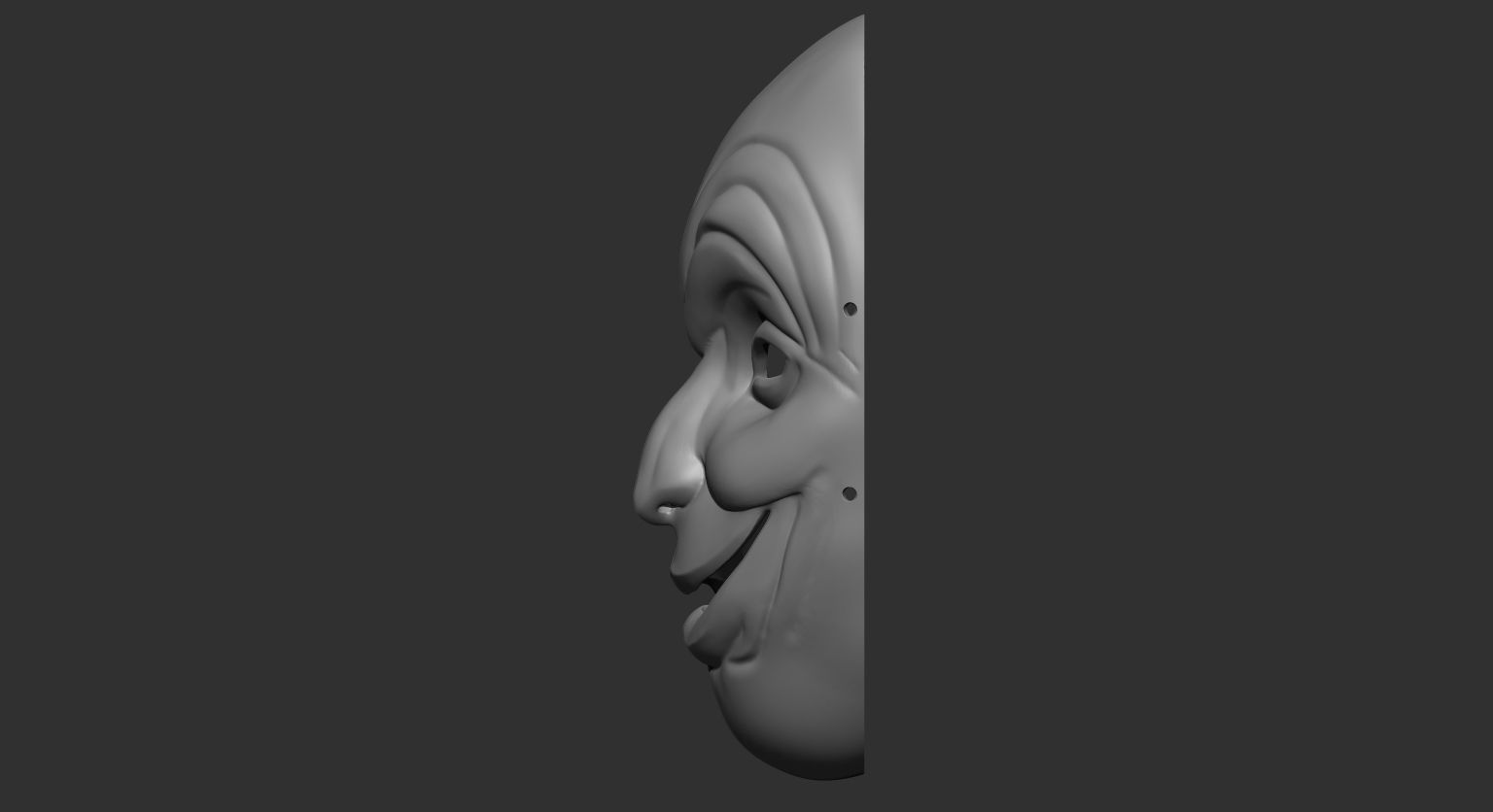 JAPANESE TRADITIONAL FACE MASK 3D model 3D printable | CGTrader
