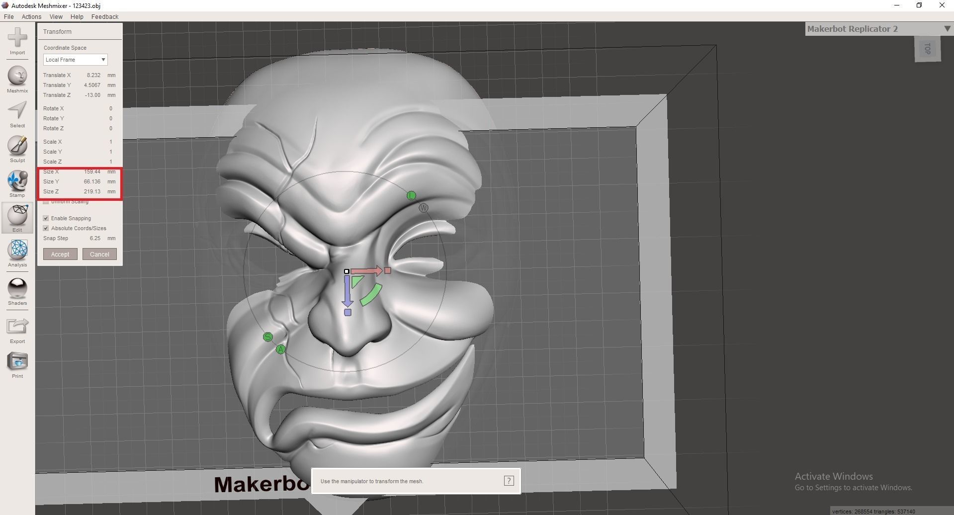 JAPANESE TRADITIONAL FACE MASK 3D model 3D printable | CGTrader