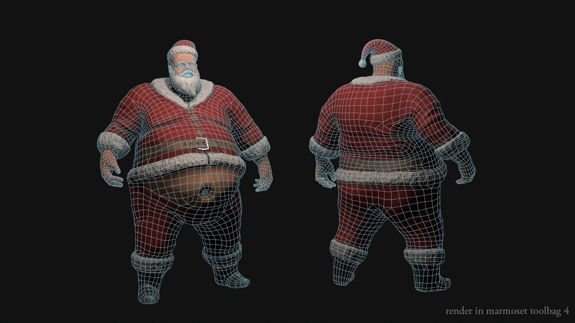 3D model Bad Santa VR / AR / low-poly | CGTrader