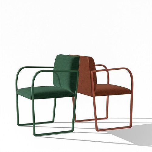 Arcos Chair Armchair 3D model | CGTrader