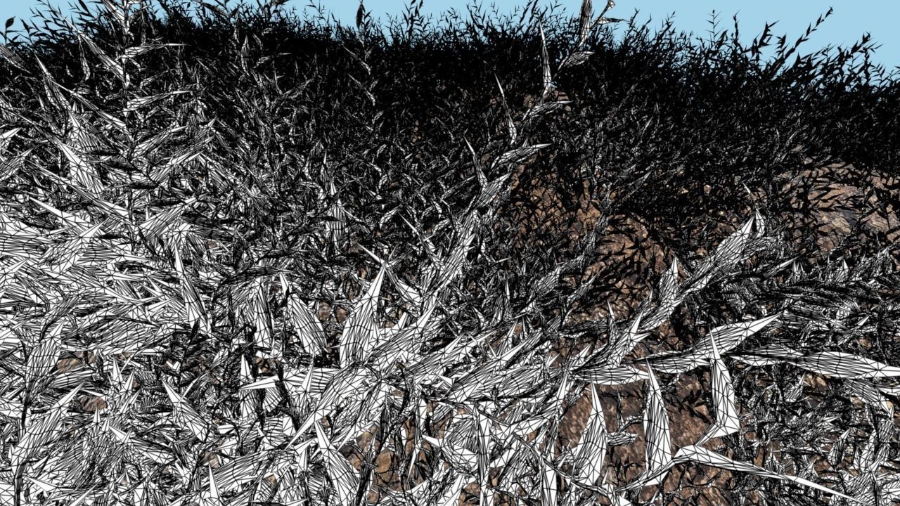 3D model Ground Grass VR / AR / low-poly | CGTrader