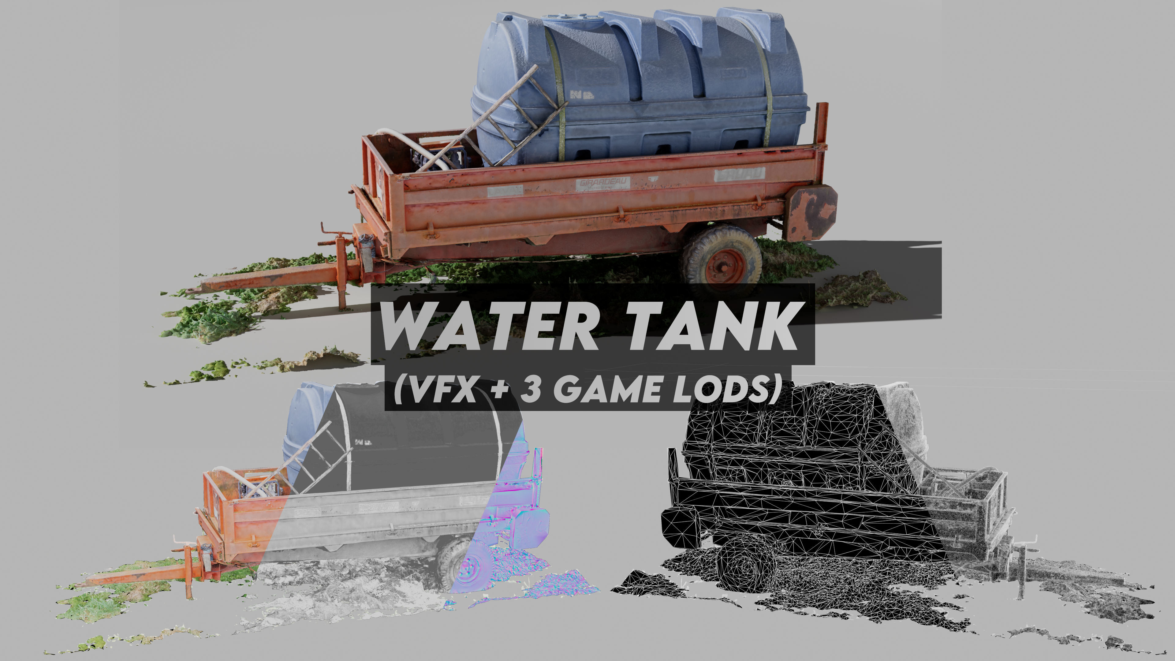 3D model Water tank - Photogrammetry VR / AR / low-poly | CGTrader
