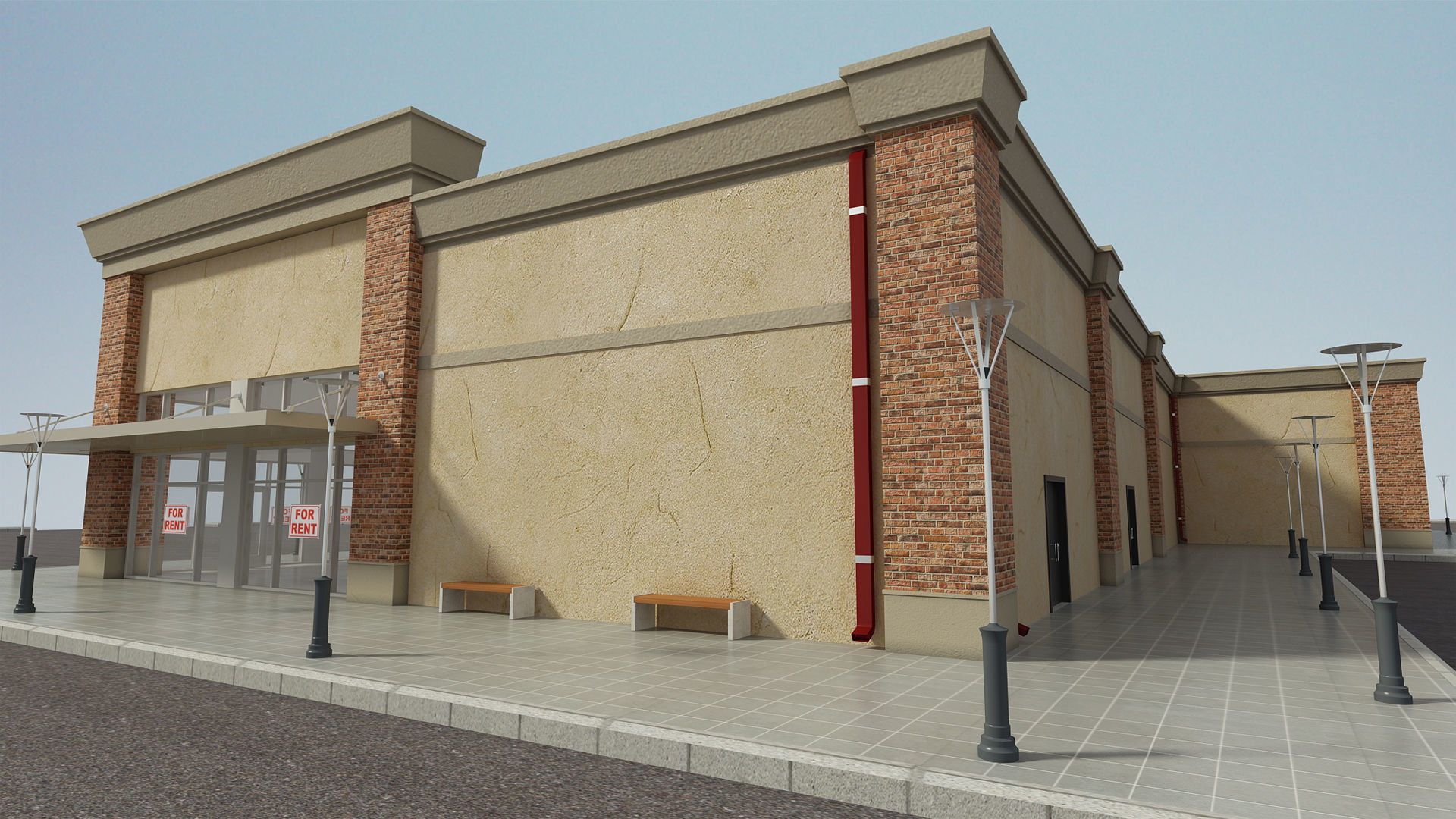 Retail Store Building 3D model | CGTrader