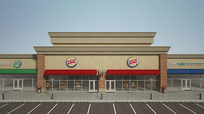 Retail Store Building 3D model | CGTrader