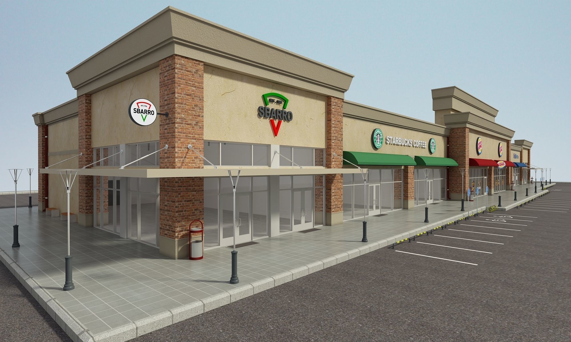 Retail Store Building 3D model | CGTrader