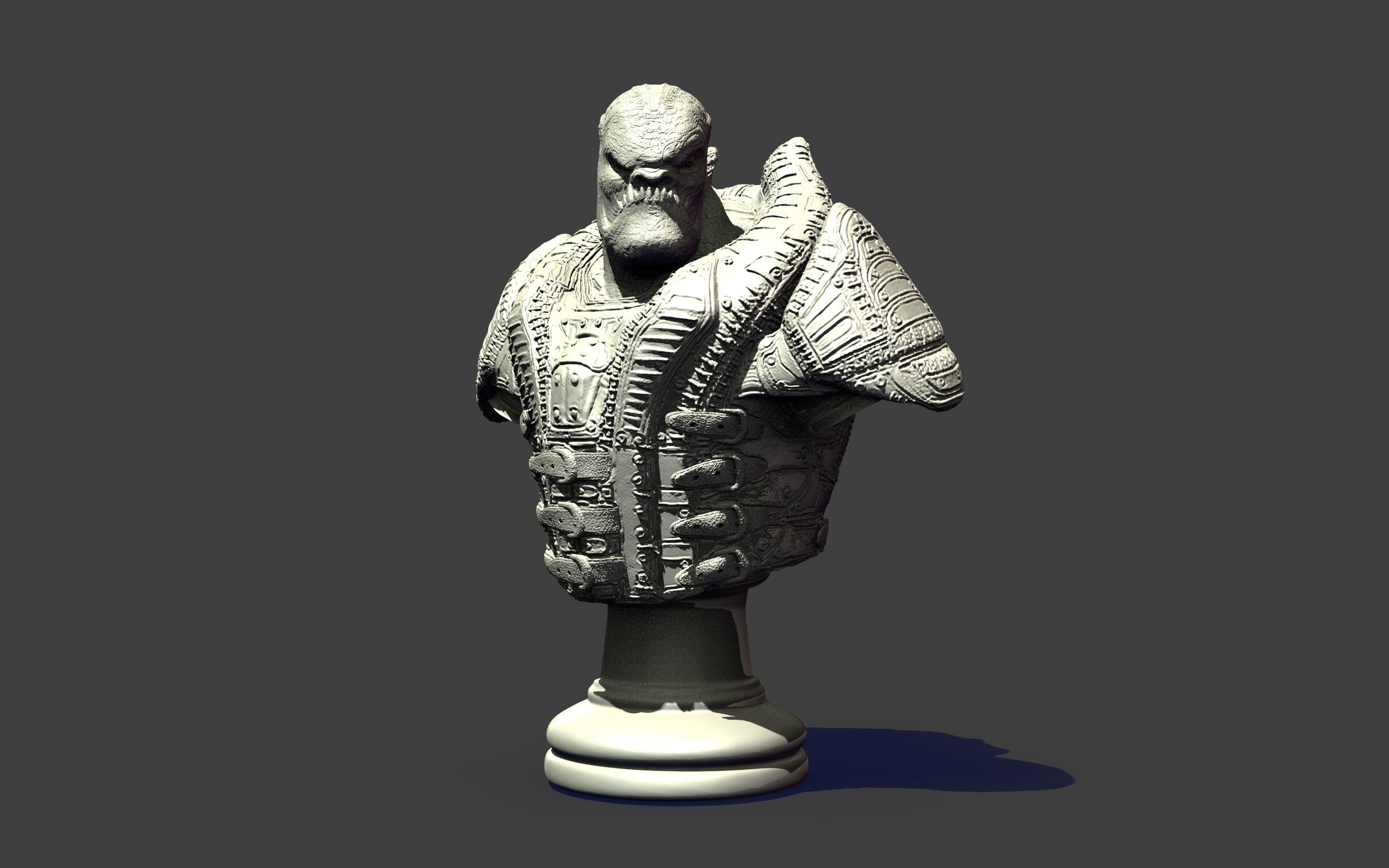 ONE10 General Raam Bust - Gear of Wars 3D model 3D printable | CGTrader