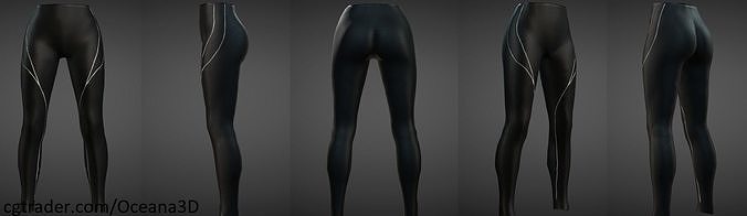 3D model Womens Low Poly Yoga Pants VR / AR / low-poly | CGTrader