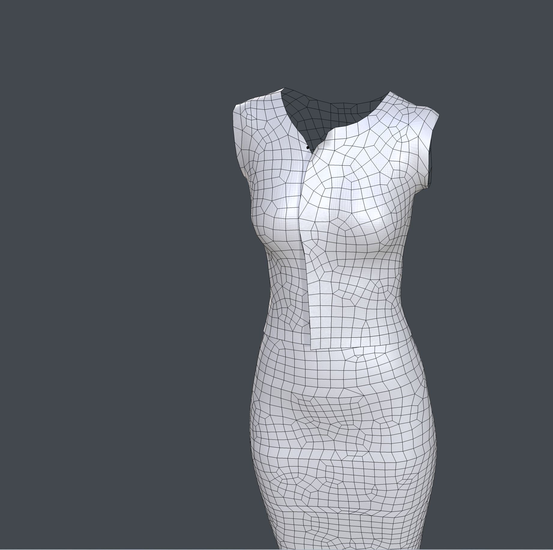 3D model CLOTH DRESS AND SKIRT for character VR / AR / low-poly | CGTrader