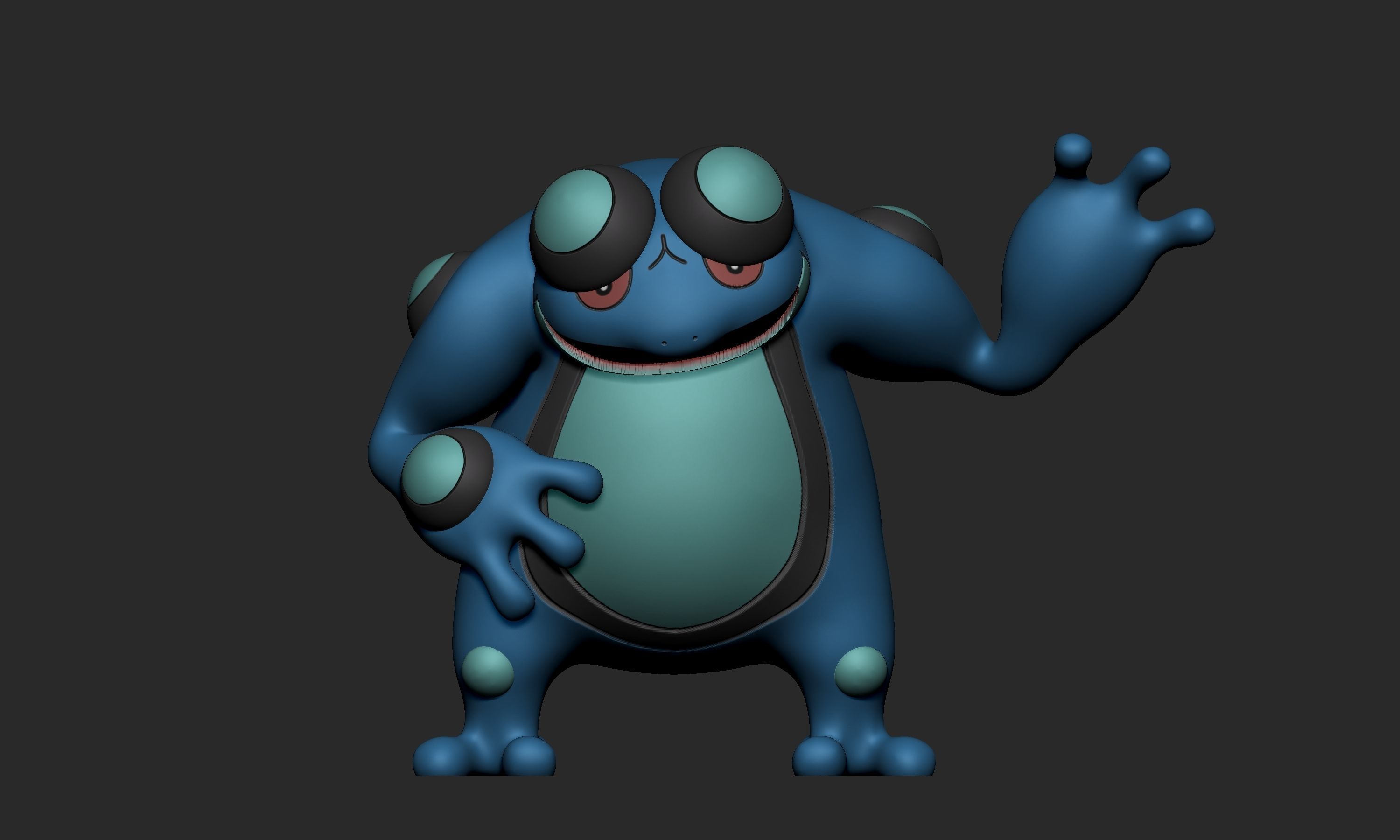 Pokemon - Seismitoad with 2 poses 3D model 3D printable | CGTrader