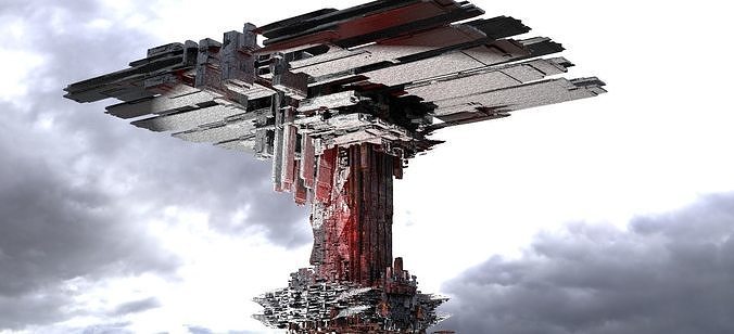 Solar Cyberpunk Ship 3D model | CGTrader