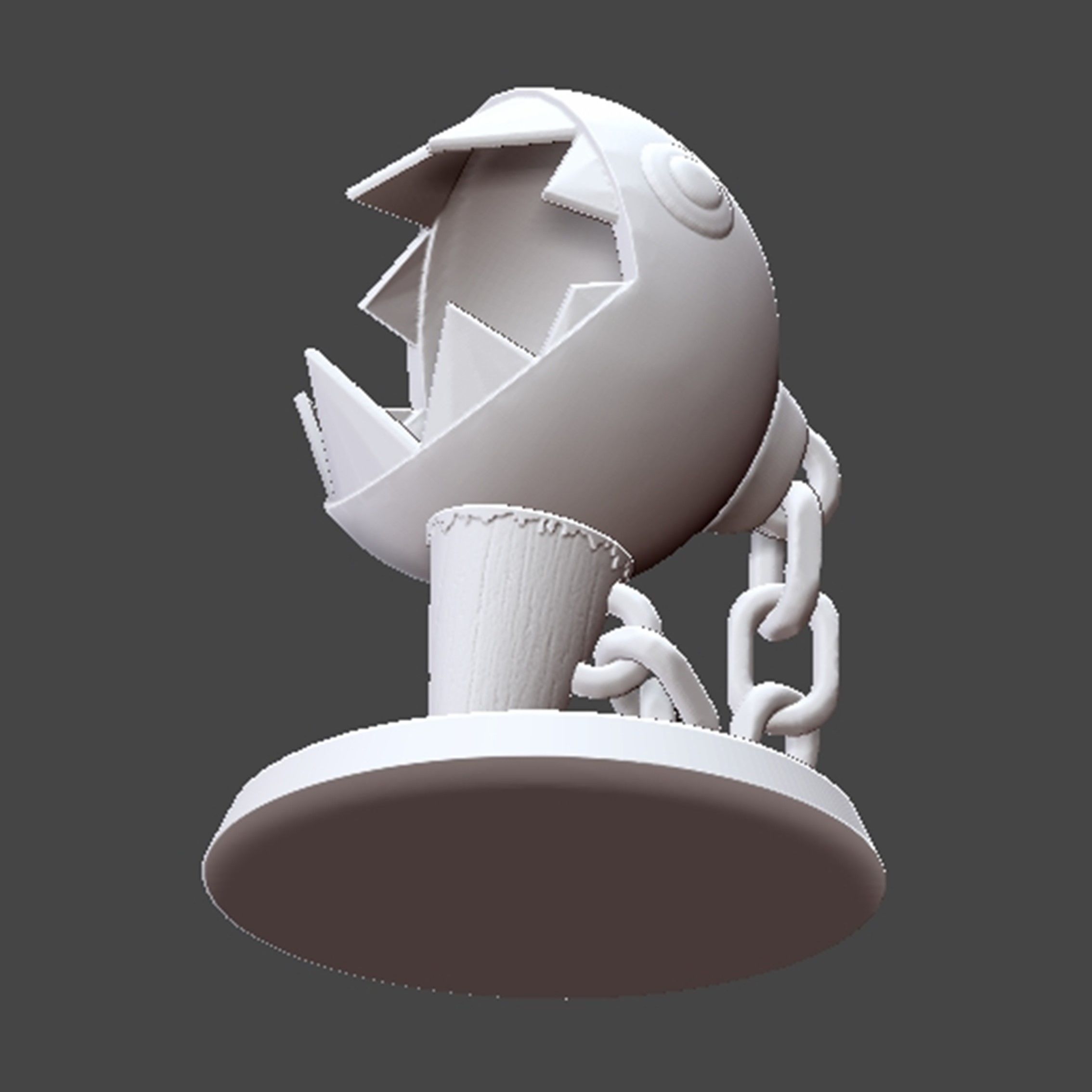 Chain Chomp Mario Based 3D model 3D printable | CGTrader
