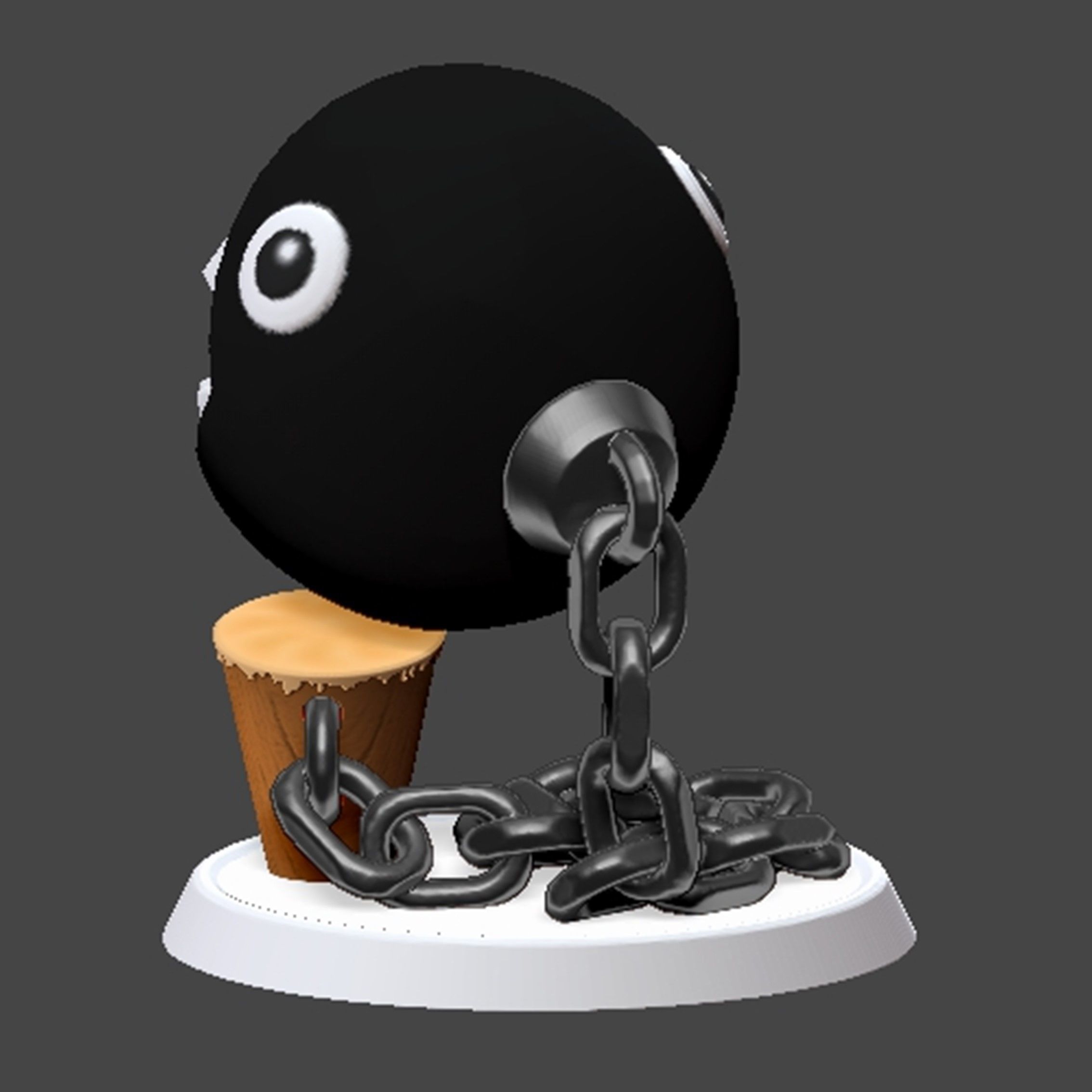 Chain Chomp Mario Based 3D model 3D printable | CGTrader