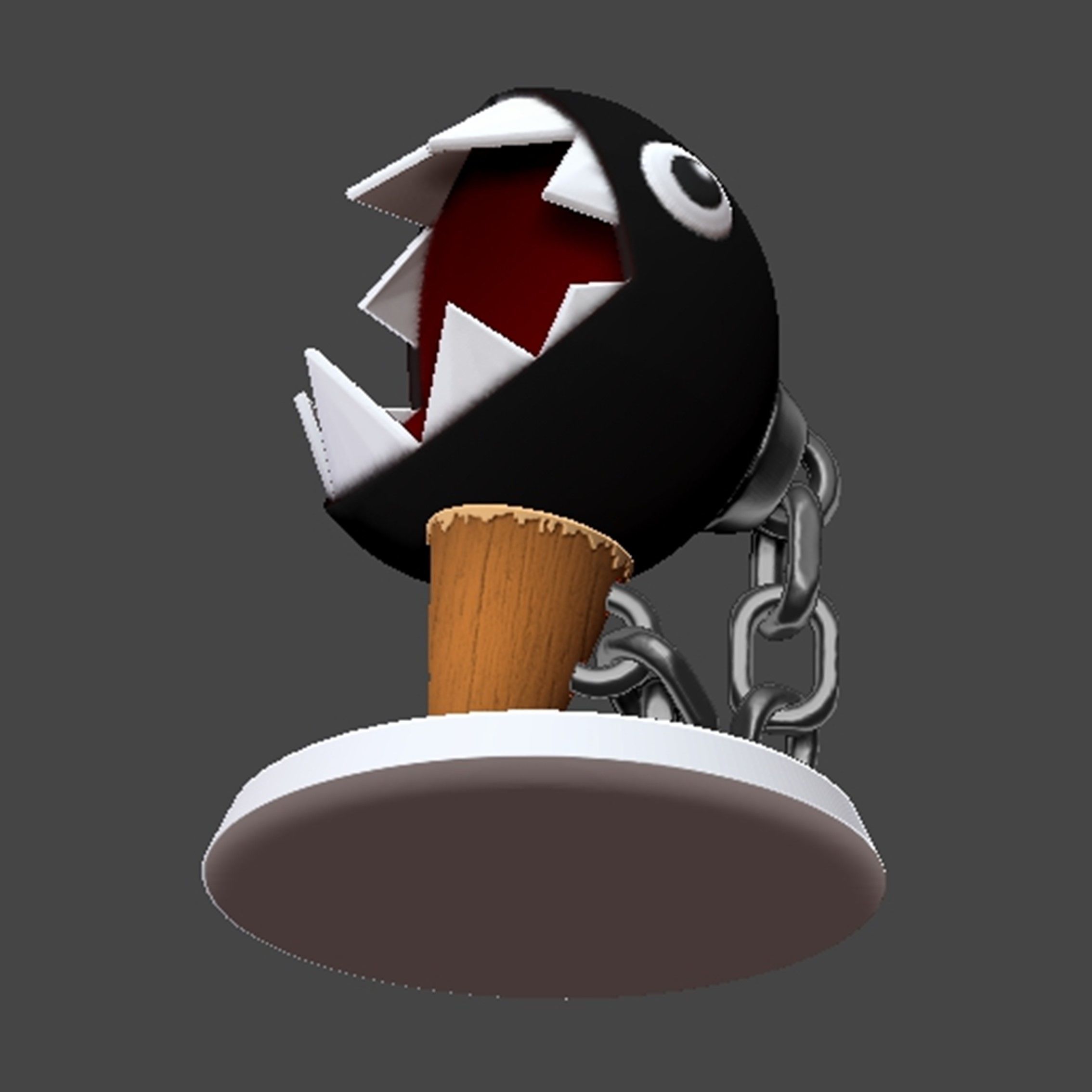 Chain Chomp Mario Based 3D model 3D printable | CGTrader