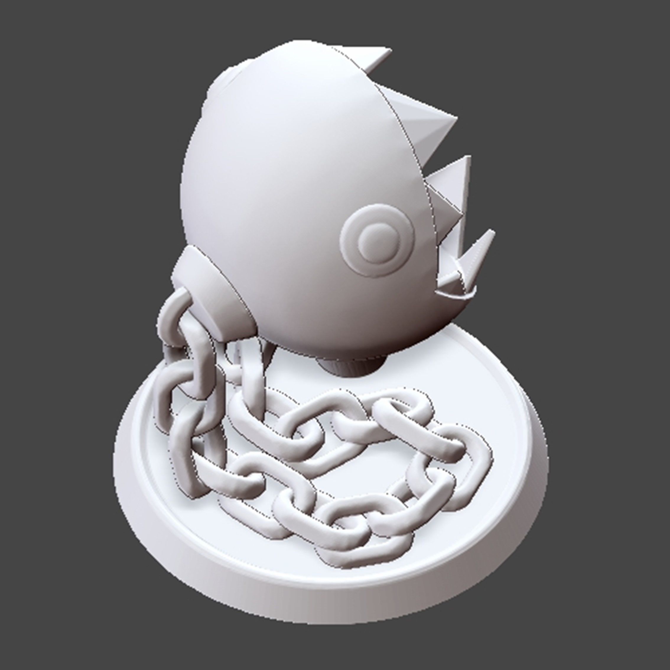 Chain Chomp Mario Based 3D model 3D printable | CGTrader