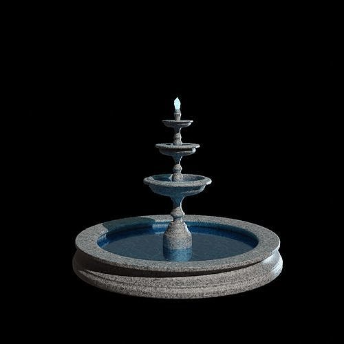 The fountain - free 3D model | CGTrader