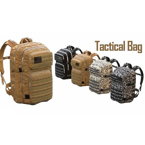 3D model Tactical Bag Military Backpack VR / AR / low-poly | CGTrader