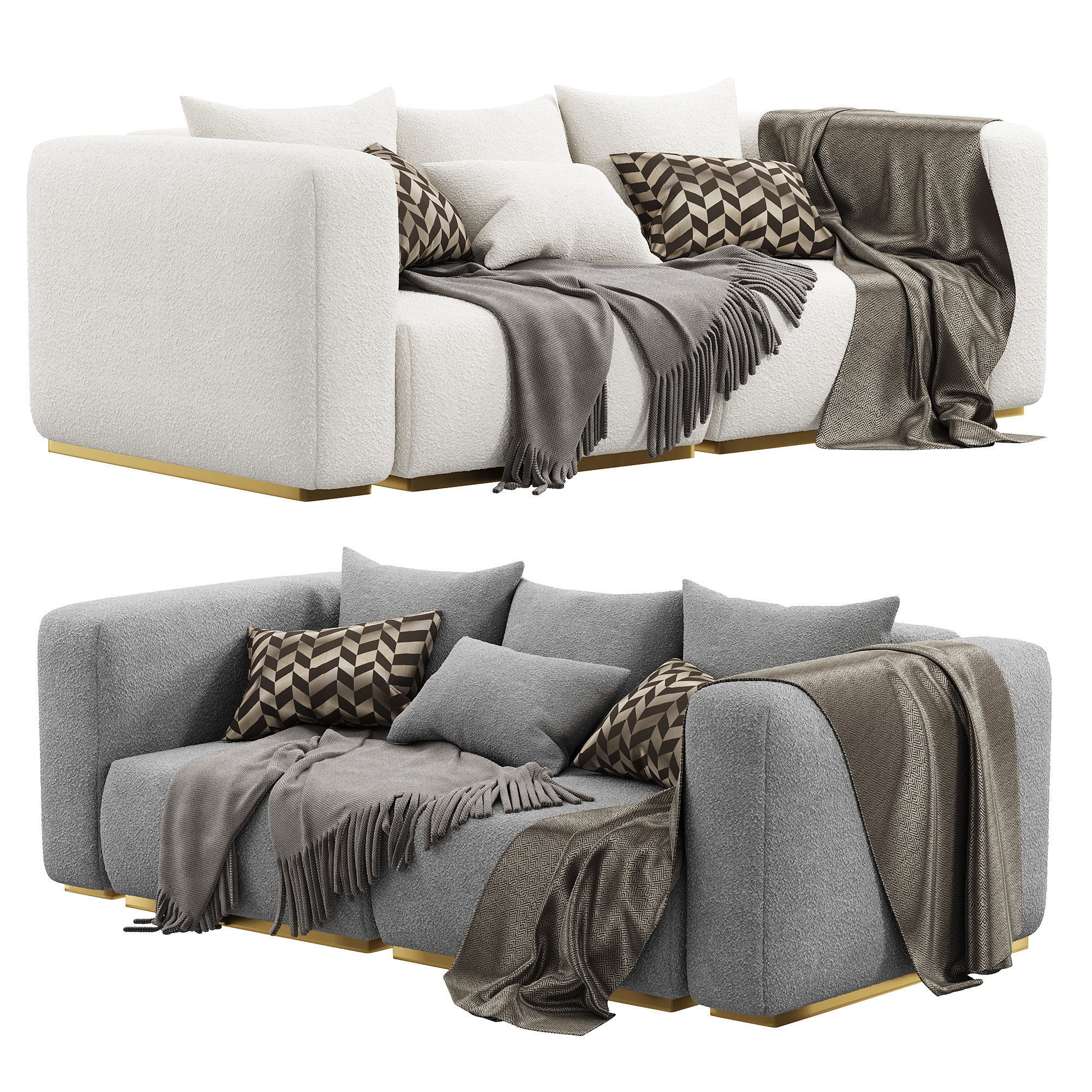 Soft Modular Sofa by Vitra 3D model | CGTrader