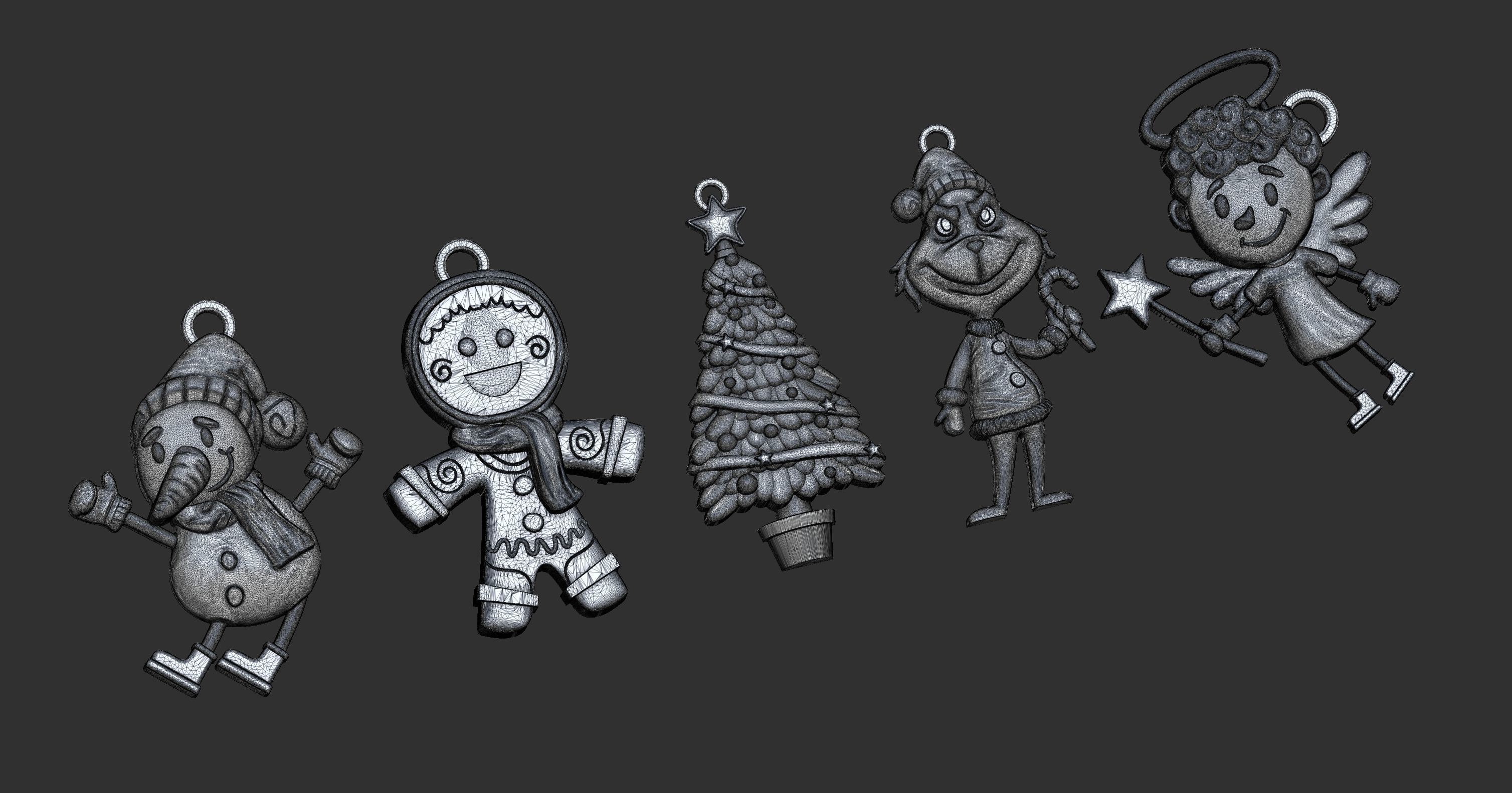 Christmas decorative STL 3D model 3D printable | CGTrader