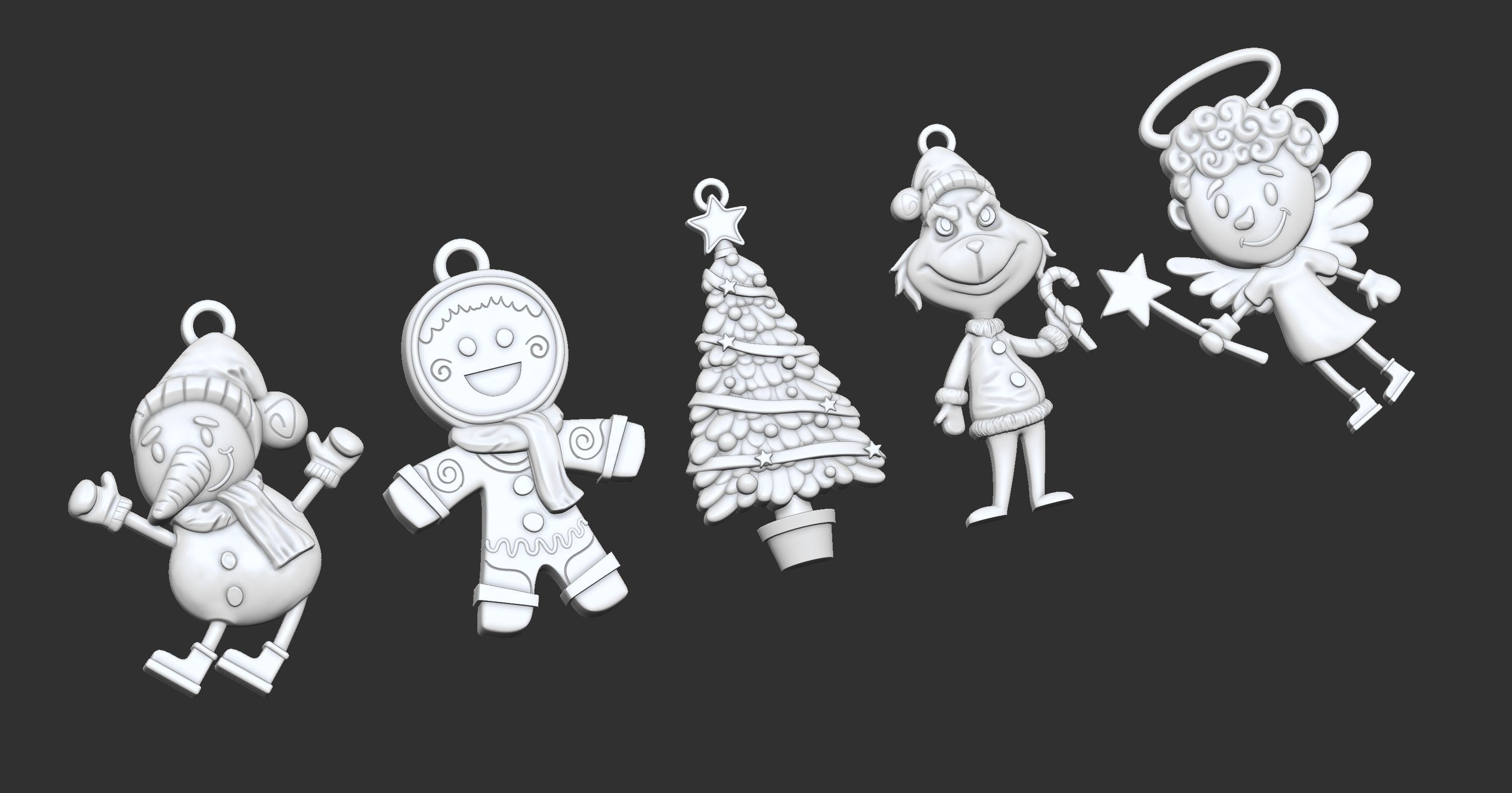 Christmas decorative STL 3D model 3D printable | CGTrader