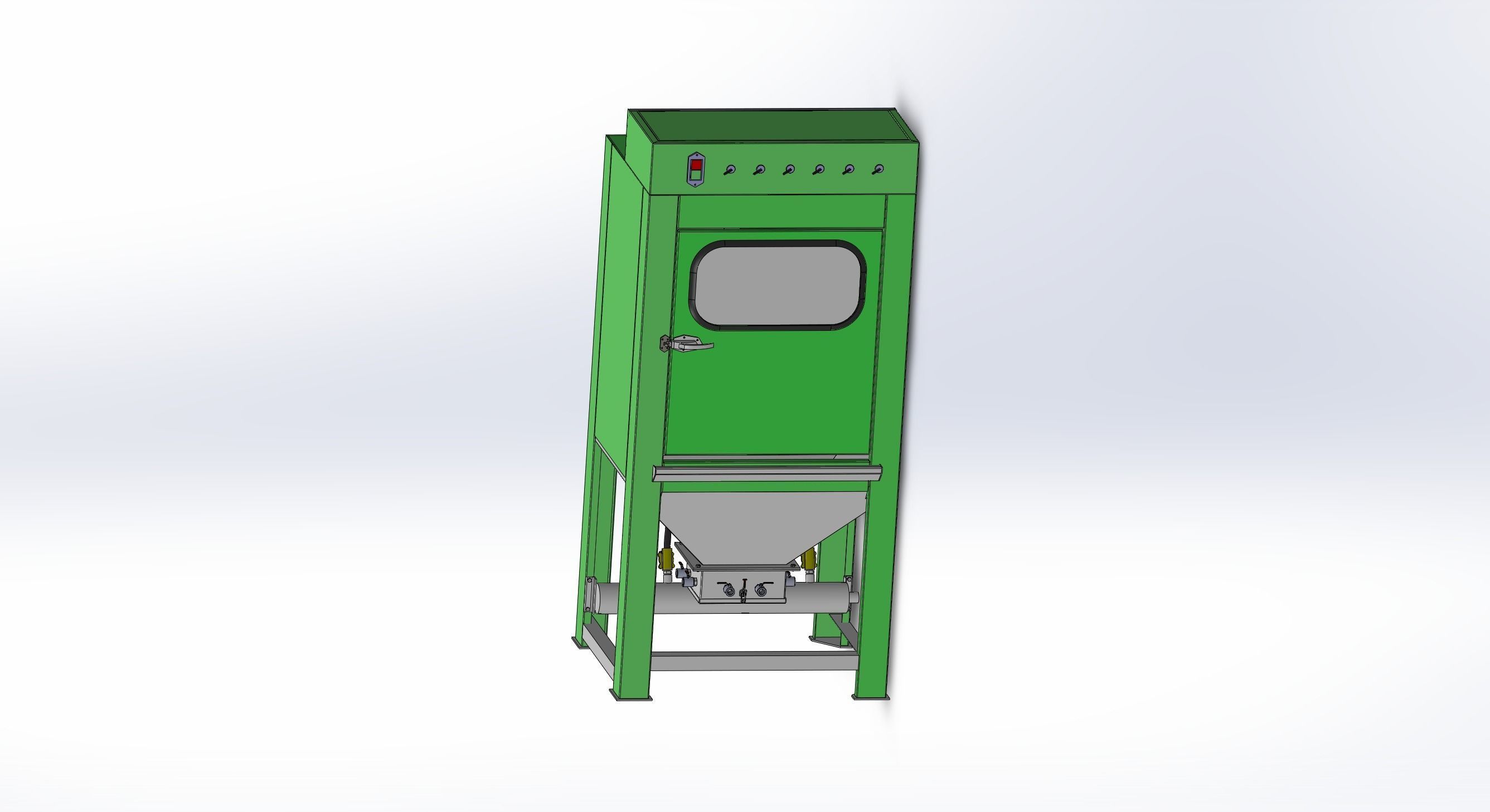 Sand blasting equipment 3D model animated | CGTrader
