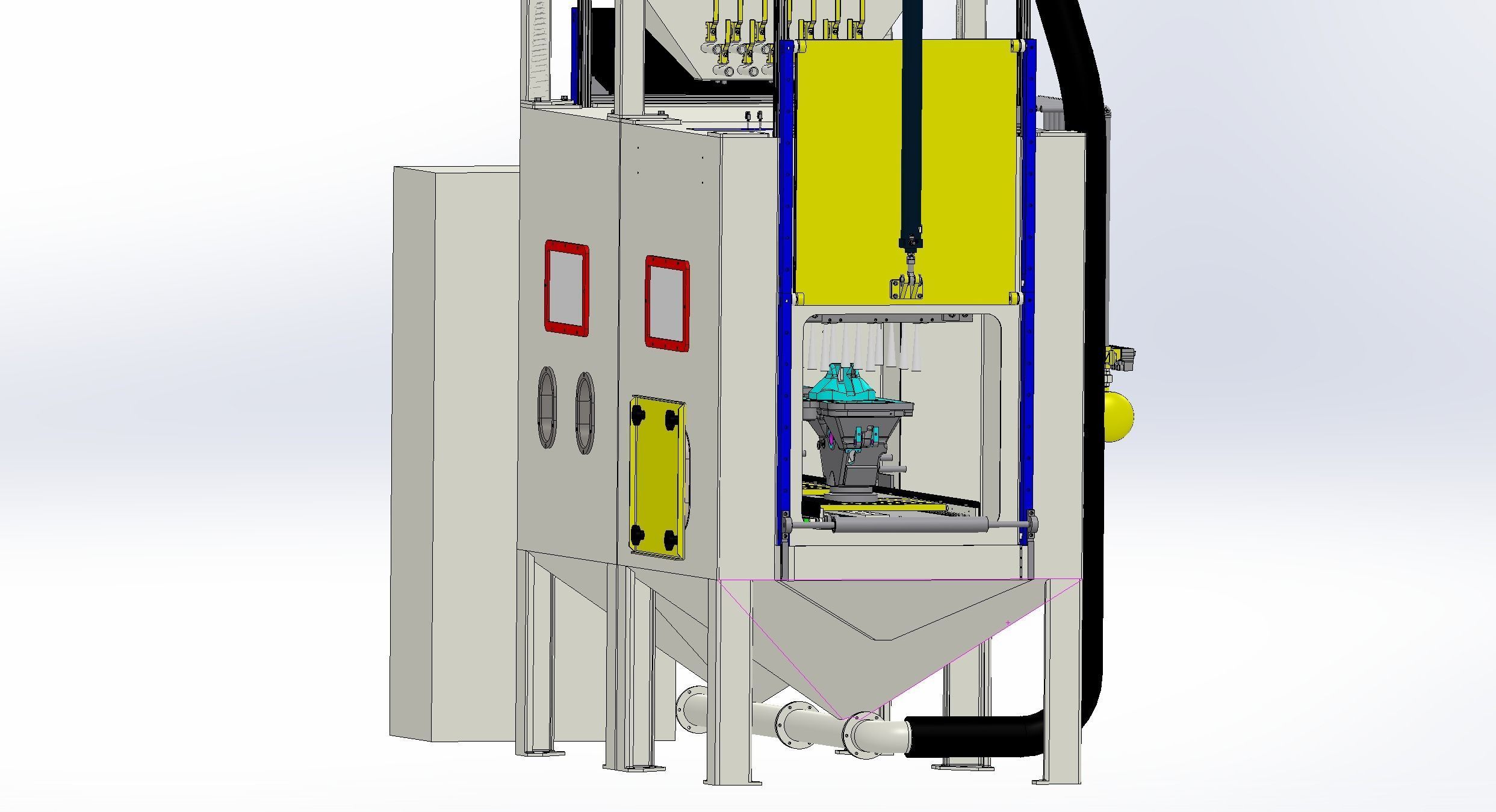 Sand blasting equipment 3D model animated | CGTrader
