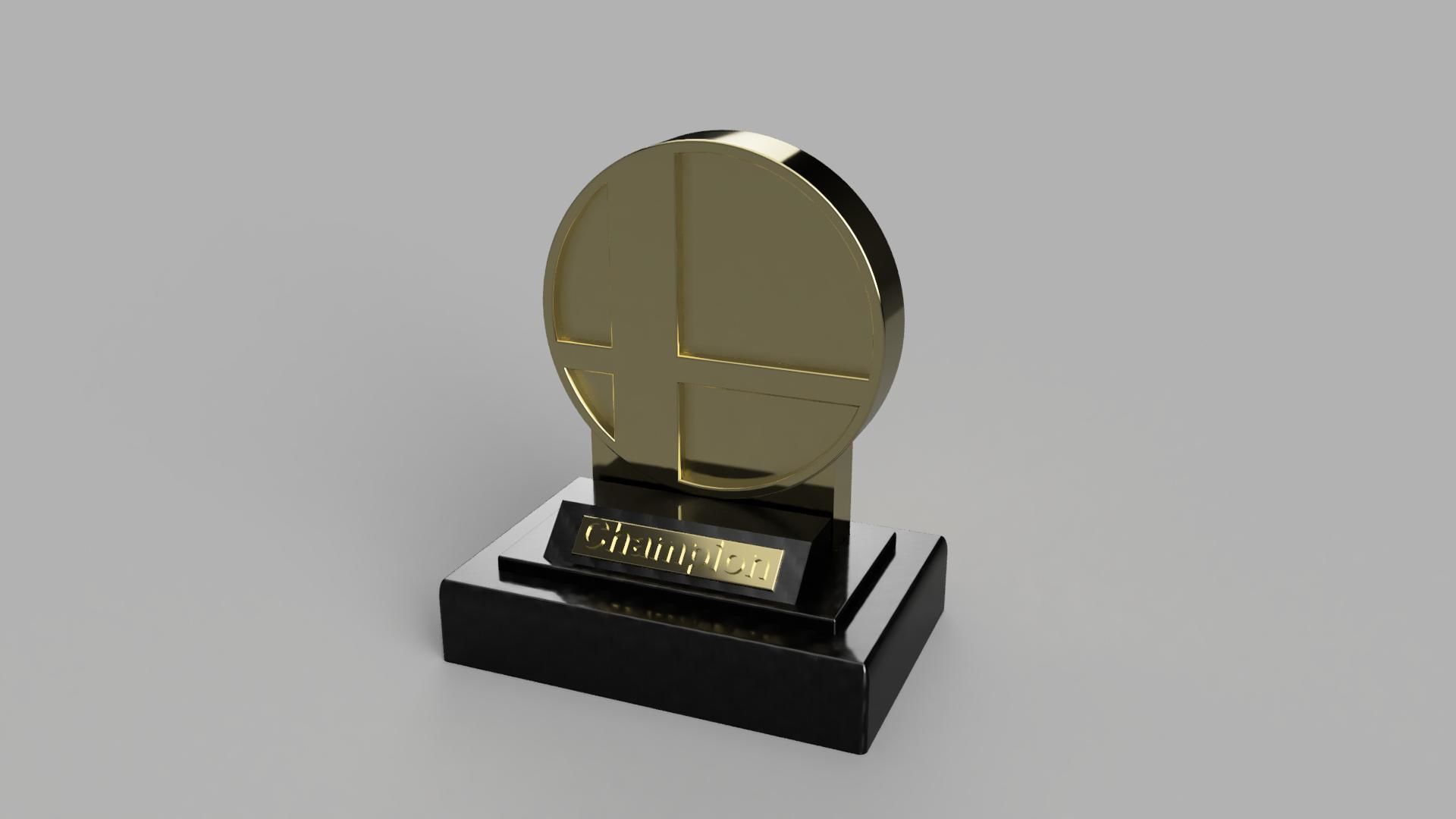 Smash Bros Trophy 3D model 3D printable | CGTrader