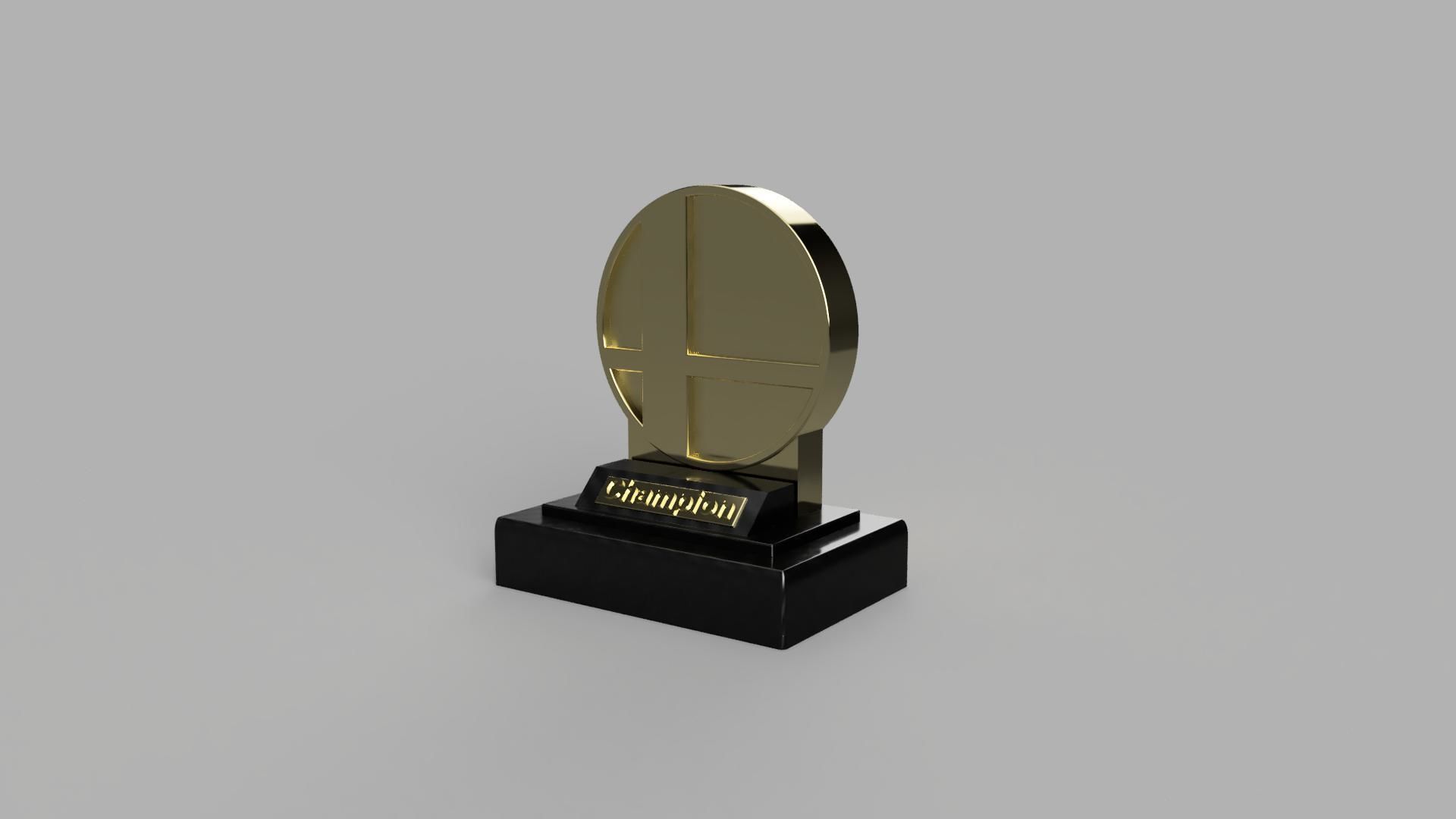 Smash Bros Trophy 3D model 3D printable | CGTrader