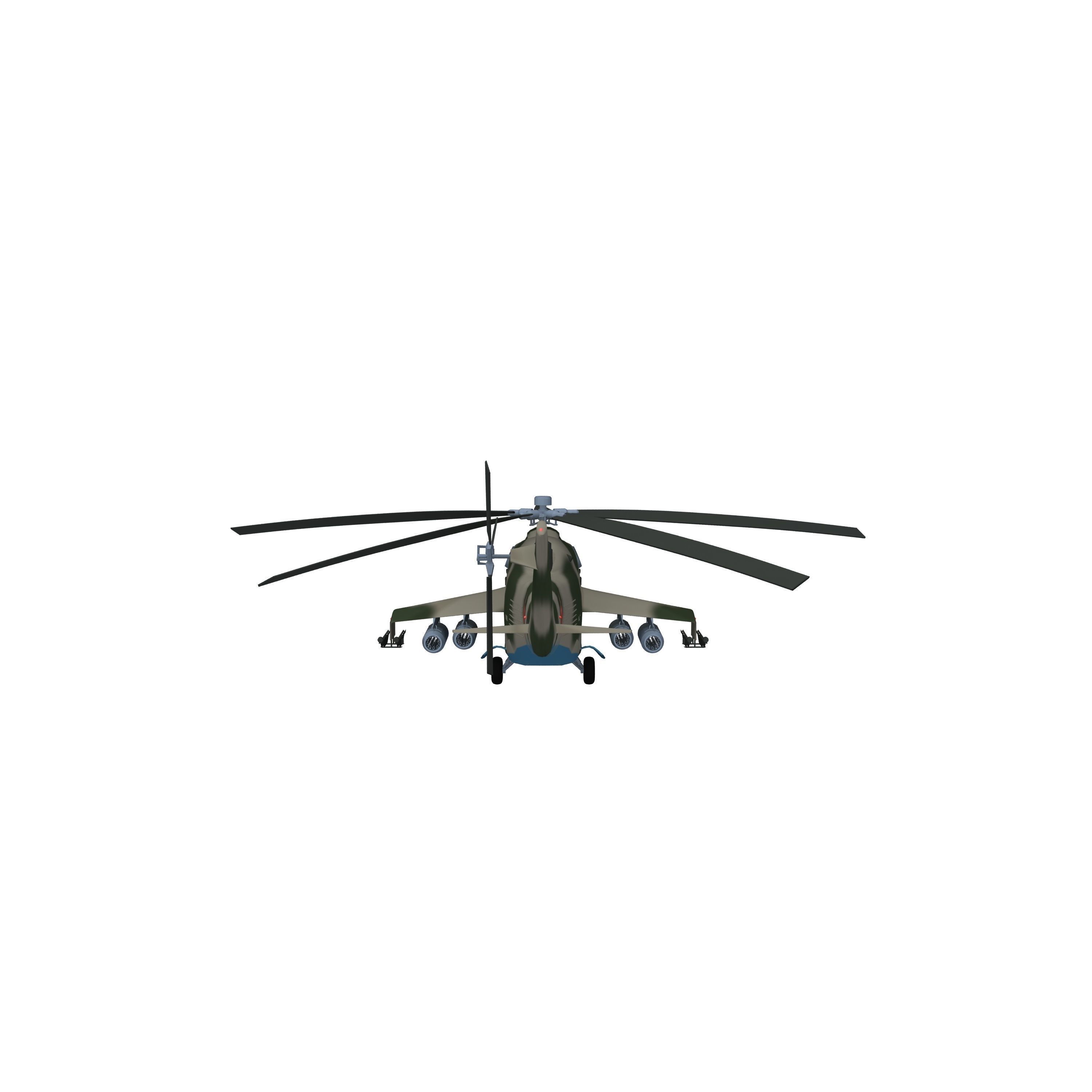 Russian military helicopter 3D model | CGTrader