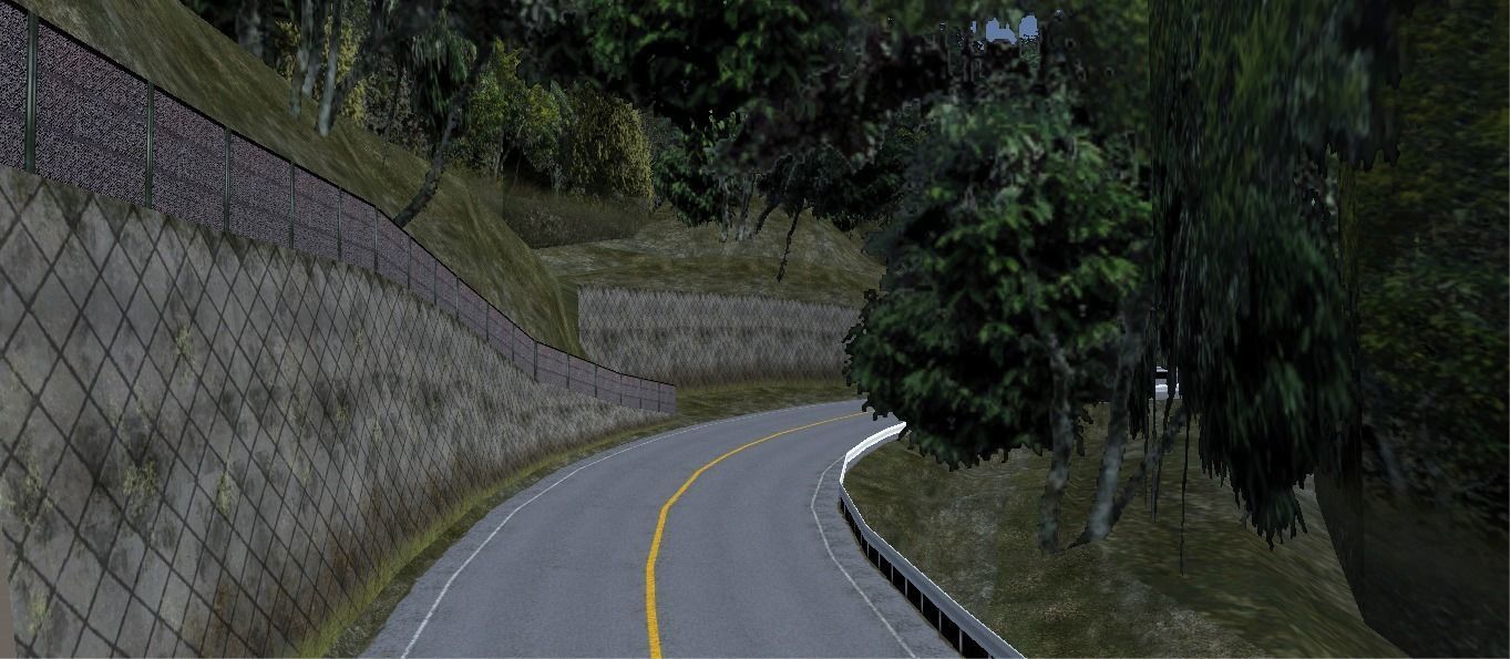 Down Hill Race Track 3D model | CGTrader