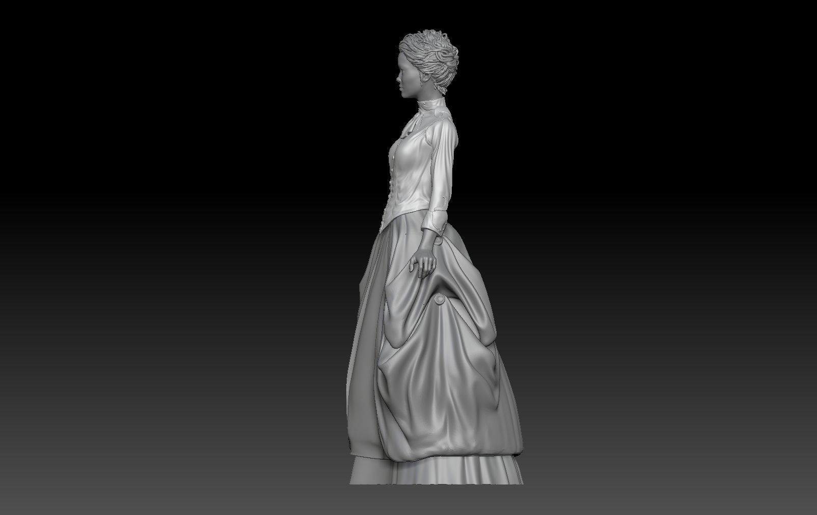 VICTORIAN ERA GIRL 1 3D model 3D printable | CGTrader