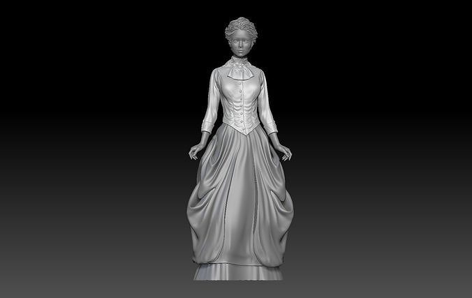 VICTORIAN ERA GIRL 1 3D model 3D printable | CGTrader