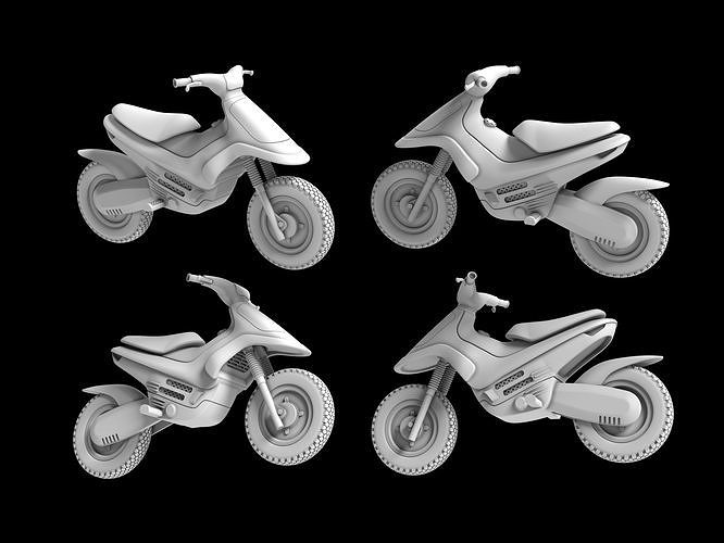 HONDA CUB EZ 90 3D model 3D printable | CGTrader