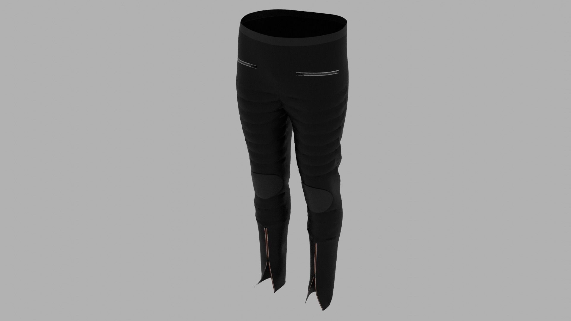 3D model Pants mannequin wearing with zippers VR / AR / low-poly | CGTrader