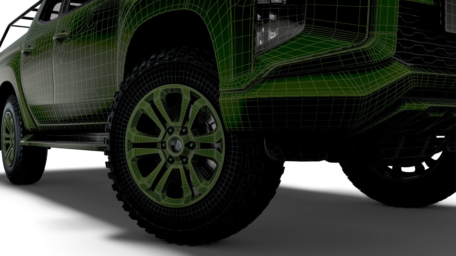 Mitsubishi L200 RAM II UAV 2023 3D model | CGTrader