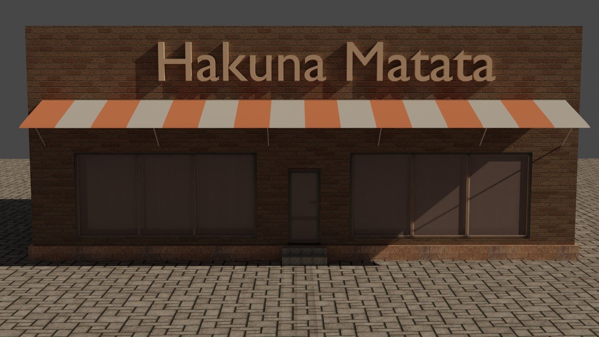 Mini shop or mini caffe bar 3D model | CGTrader