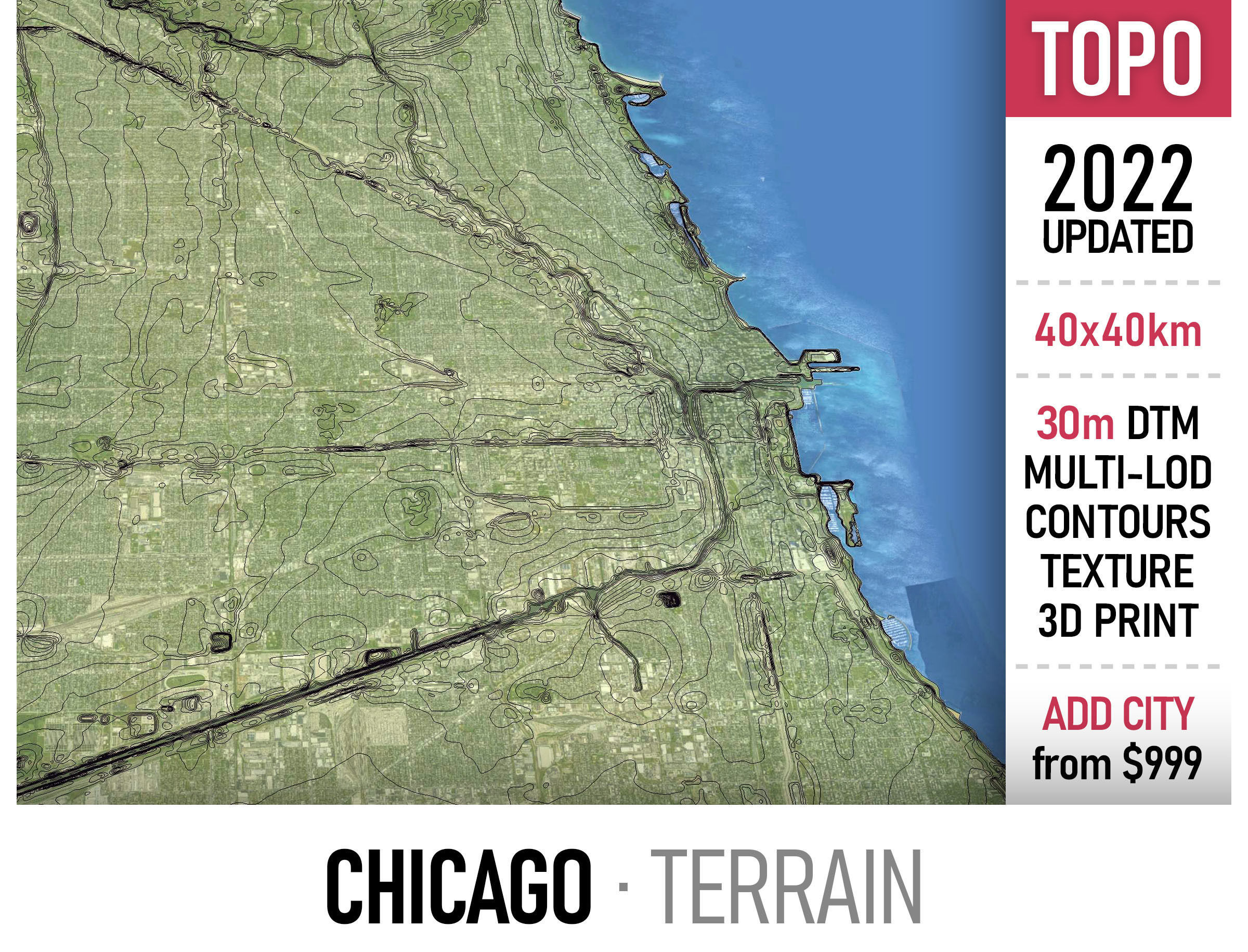 3D model Chicago VR / AR / low-poly | CGTrader