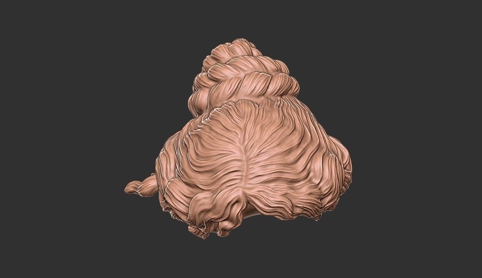 hair 43 3D model 3D printable | CGTrader